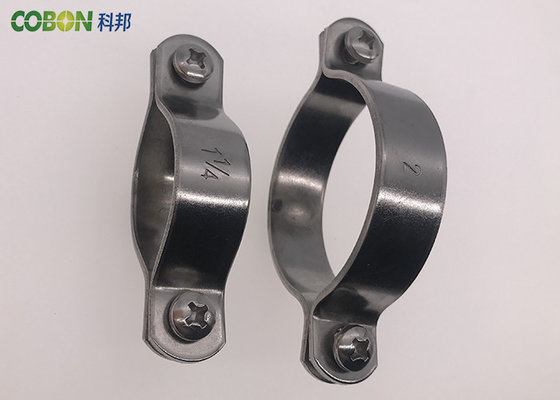 20mm 30mm Width Wall Mount Pipe Clamp With Nut Tapping Screw Nylon Plug