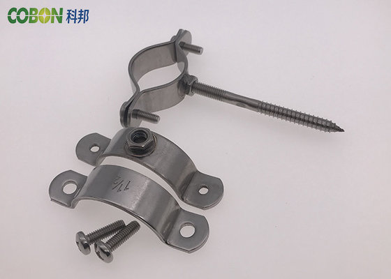 20mm 30mm Width Wall Mount Pipe Clamp With Nut Tapping Screw Nylon Plug