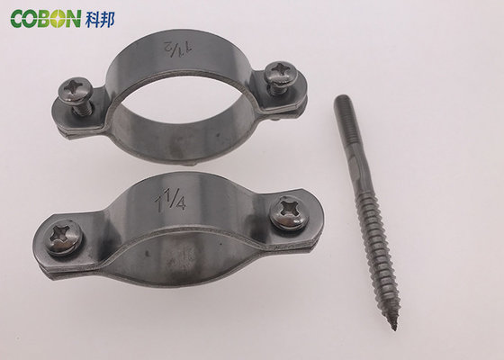 20mm 30mm Width Wall Mount Pipe Clamp With Nut Tapping Screw Nylon Plug