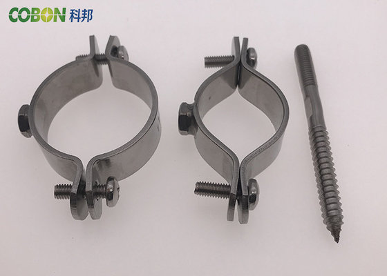 Welding Connection Stainless Steel Pipe Clamps With Coating Sandblasting Surface
