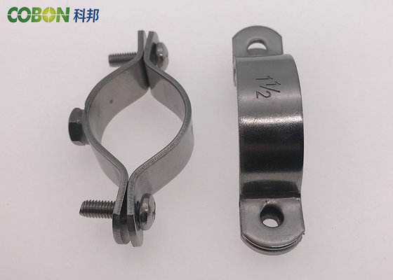 Electro Zinc Plated Cast Iron Pipe Clamps With Hanger Bolt Stainless Steel