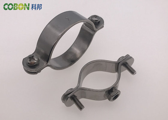 Ss304 Stainless Steel Pipe Clamps 2.0mm Thickness Corrosion Resistance