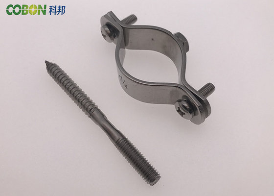Ss304 Stainless Steel Pipe Clamps 2.0mm Thickness Corrosion Resistance