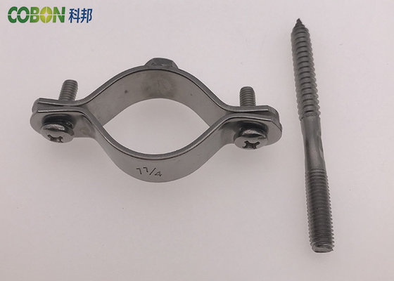 Ss304 Standard Round Pipe Clamps Carbon Steel For Pipe Lines Fastening