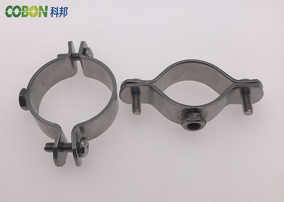 Ss304 Standard Round Pipe Clamps Carbon Steel For Pipe Lines Fastening