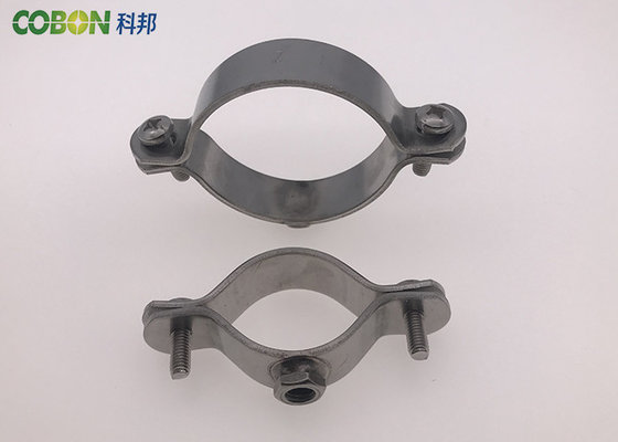 Ss304 Standard Round Pipe Clamps Carbon Steel For Pipe Lines Fastening