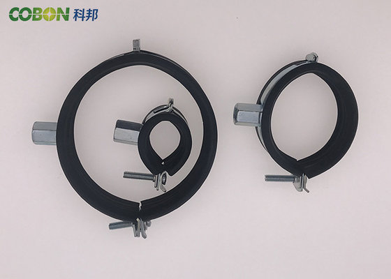 White / Blue Plastic Pipe Clamps ,  3 / 4 Customized Metal Pipe Clamp