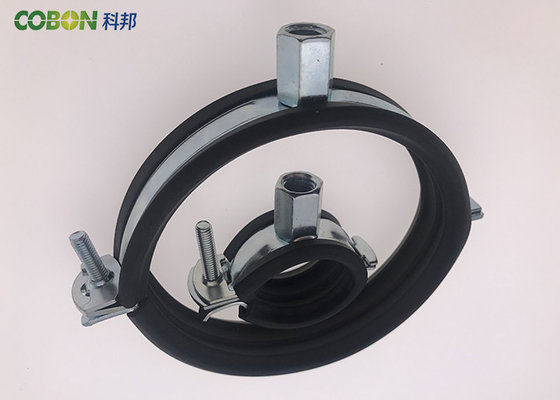 White / Blue Plastic Pipe Clamps ,  3 / 4 Customized Metal Pipe Clamp