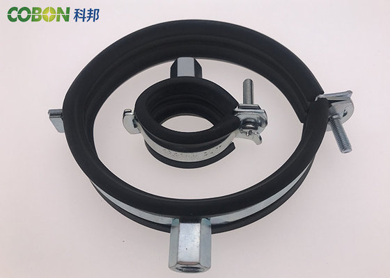 Gum Ring Cable Rubber Pipe Clips 8 - 110mm Length With Iron Sheet Material