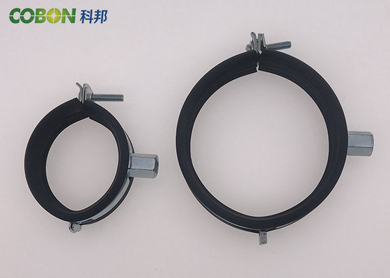 Gum Ring Cable Rubber Pipe Clips 8 - 110mm Length With Iron Sheet Material