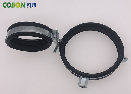 Gum Ring Cable Rubber Pipe Clips 8 - 110mm Length With Iron Sheet Material