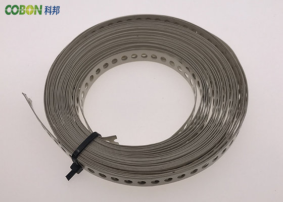 Pre Drilled Metal Fixing Band All Round Fixing Band Environment Friendly