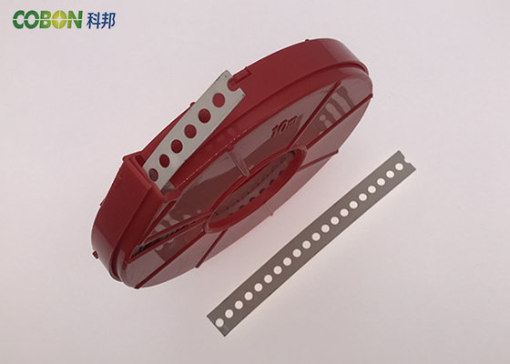 Round Hole Perforated Banding Strap , Hvac System Punched Steel Strapping