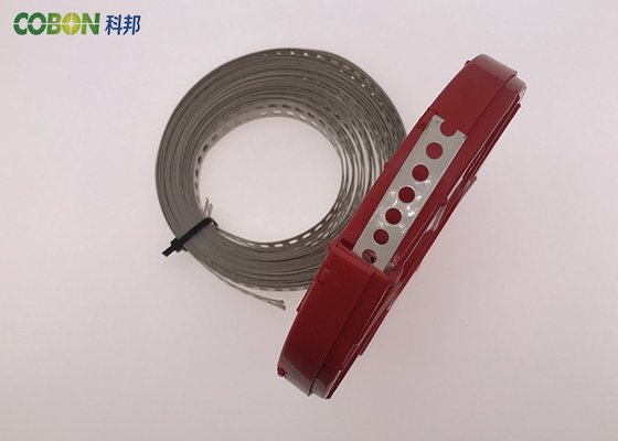Perforated Metal Fixing Band 10m Galvanized Steel With Color Powder Coated