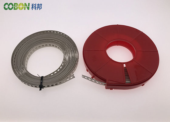 10m Fixing Galvanized Steel Hanger Strap Thickness 0.7mm - 0.8mm Iso9001