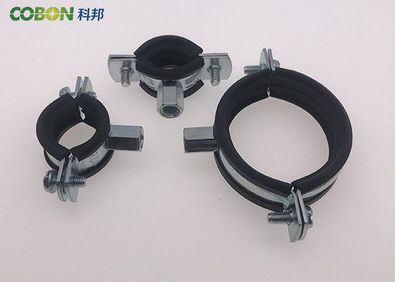 Copper Pipe Brackets Heavy Duty Pipe Clamps Clip Multicolor Pleated Cast Iron Pipe Clamps
