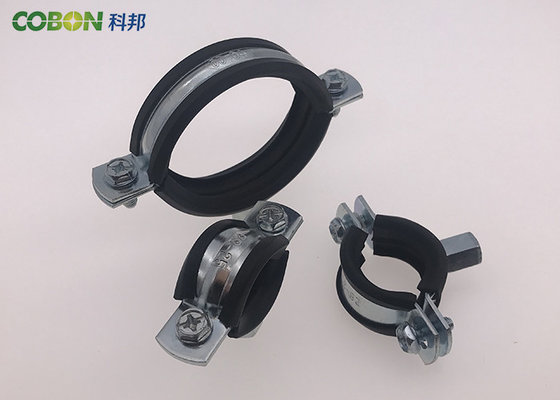 3/8" - 6" Iron Heavy Duty Pipe Clamp With Rubber Welding Nut M8