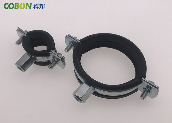 3/8" - 6" Iron Heavy Duty Pipe Clamp With Rubber Welding Nut M8