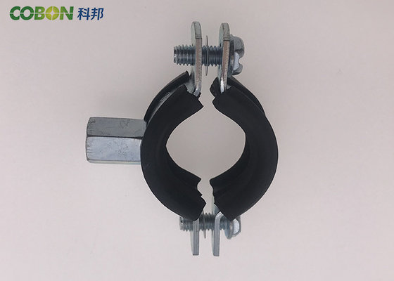 Heavy Duty Pipe Mounting Clamps 1.8 - 2.0 mm Thickness Tube Strap Clamp Cast Iron Pipe Clamps