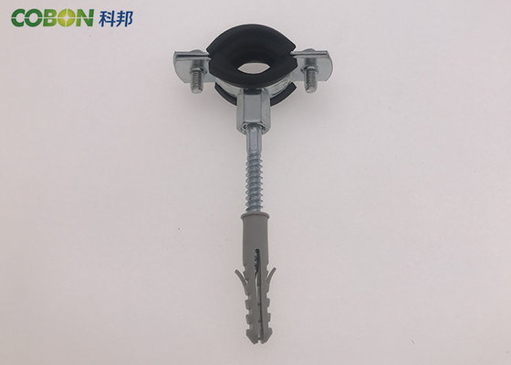 Heavy Duty Pipe Mounting Clamps 1.8 - 2.0 mm Thickness Tube Strap Clamp Cast Iron Pipe Clamps