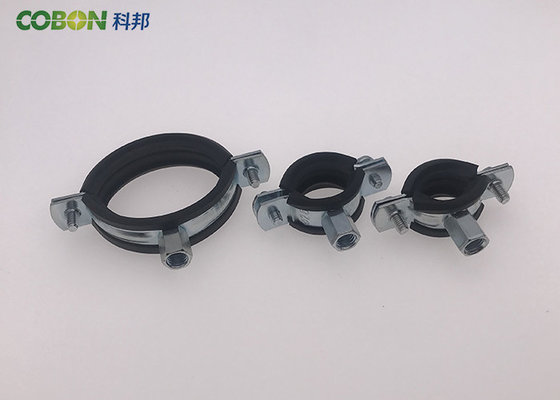 Heavy Duty Pipe Mounting Clamps 1.8 - 2.0 mm Thickness Tube Strap Clamp Cast Iron Pipe Clamps