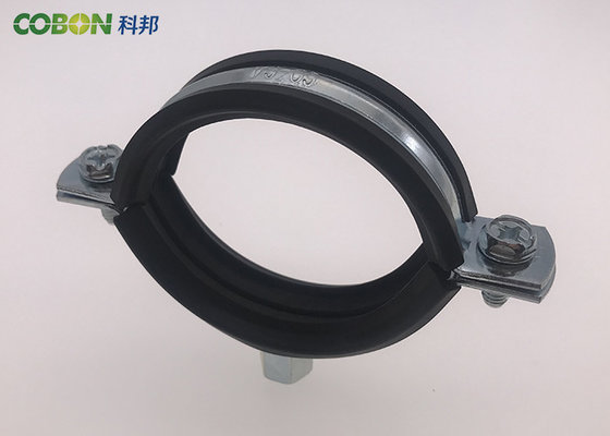 Carbon Steel Cast Iron Pipe Clamps Width 20mm rubber lined pipe clips