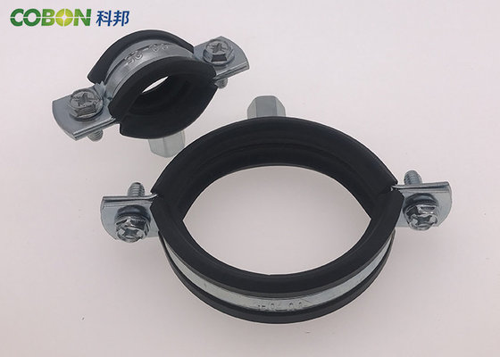 Carbon Steel Cast Iron Pipe Clamps Width 20mm rubber lined pipe clips