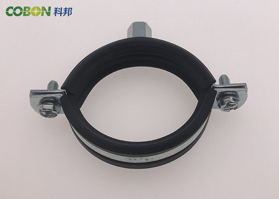 Cast Iron Pipe Clamps Polishing Zinc Plating Steel Pipe Clamps M8+10 Nut ISO9001