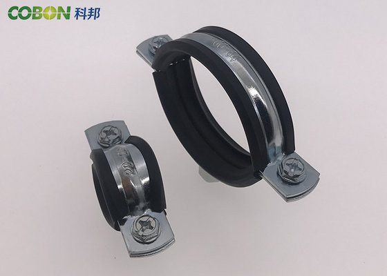 M8 M10 20mm Width combi nut clamp with EPDM rubber Cast Iron Pipe Clamp