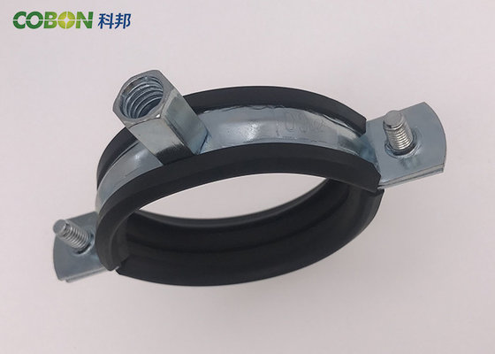 M8 M10 20mm Width combi nut clamp with EPDM rubber Cast Iron Pipe Clamp
