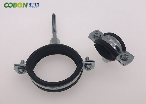 M8 M10 20mm Width combi nut clamp with EPDM rubber Cast Iron Pipe Clamp