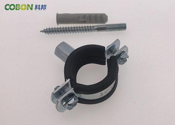 Multicolor Pleated Cast Iron Pipe Clamps For High Pressure Pipes Holding