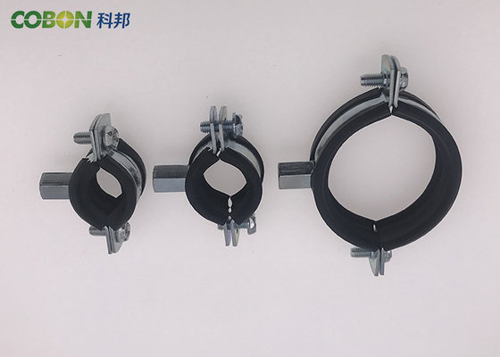 Multicolor Pleated Cast Iron Pipe Clamps For High Pressure Pipes Holding