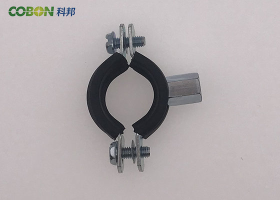 Zinc Galvanized Rubber Lined Cast Iron Pipe Clamps For Pvc Pipe Standard
