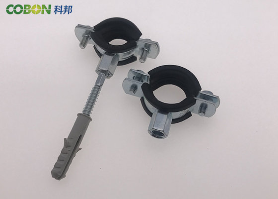 Welding type Cast Iron Pipe Clamps with EPDM Rubber Zinc Plated steel