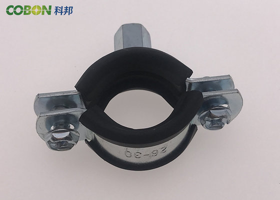 Galvanized Iron Cast Iron Pipe Clamps With EPDM Rubber M8 M10 Nut
