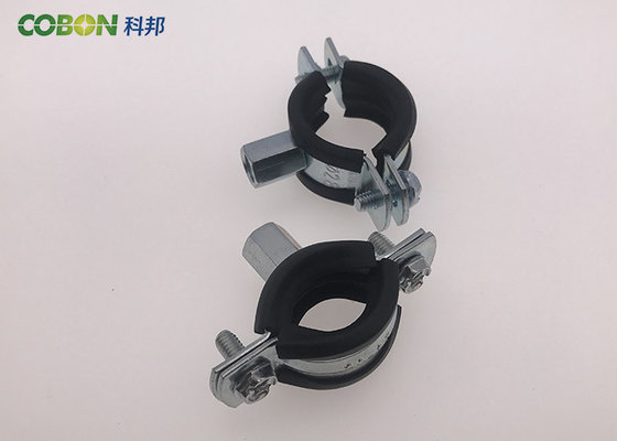 Galvanized Iron Cast Iron Pipe Clamps With EPDM Rubber M8 M10 Nut