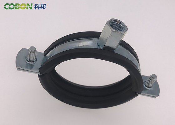 M8 M10 Heavy Duty Wall Mount Vertical Steel Pipe Clamps Lifting Clamp With EPDM Rubber