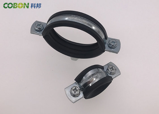 M8 M10 Heavy Duty Wall Mount Vertical Steel Pipe Clamps Lifting Clamp With EPDM Rubber
