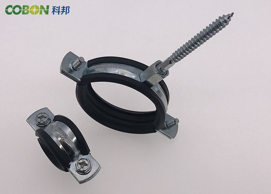 Standard Cast Iron Pipe Clamps M8 M10 M8 M10 Combi Nut Clamp With EPDM Rubber