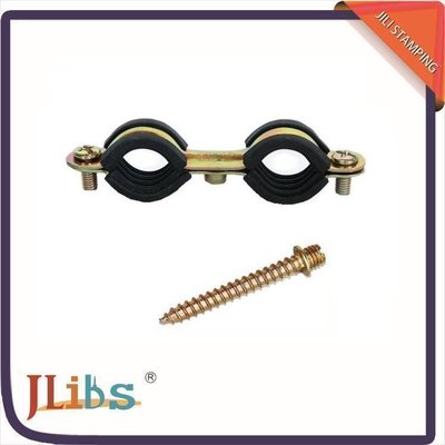 Steel Pipe Quick Release Pipe Clam Magnetic Pipe Clip  M6 Double Ring Rubber Line Clamp