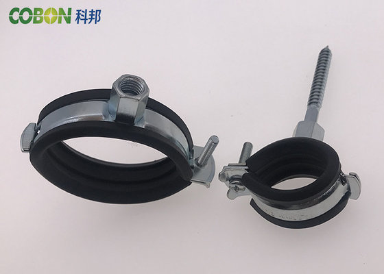 Heavy Duty Rubber Pipe Clipst Zinc Plated For 1 Inch Pipe Mounting
