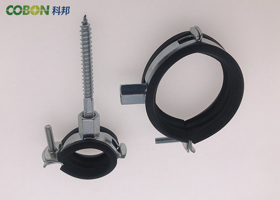 Heavy Duty Rubber Pipe Clipst Zinc Plated For 1 Inch Pipe Mounting