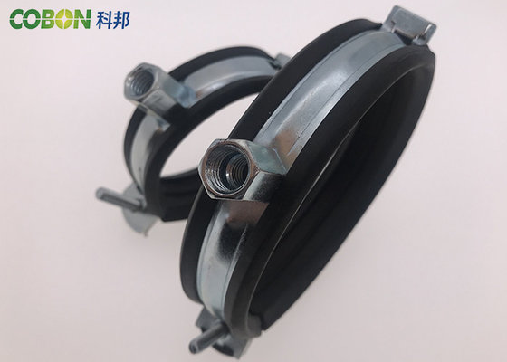 Heavy Duty Rubber Pipe Clipst Zinc Plated For 1 Inch Pipe Mounting