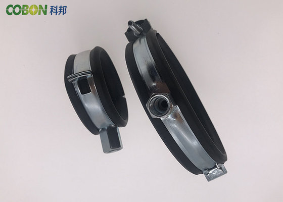 Zinc Plated Rubber Pipe Clips Carbon Steel St12 Material For Heating Pipeline