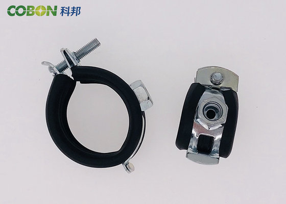High Temp Rubber Lined Pipe Clip Standard Pipe Clamp With Rubber Lining