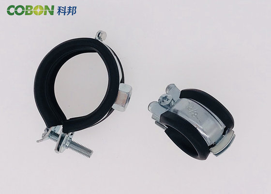High Temp Rubber Lined Pipe Clip Standard Pipe Clamp With Rubber Lining