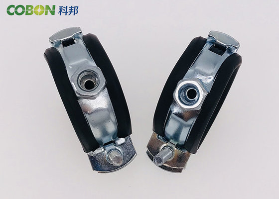 Oem Odm Rubber Lined Pipe Clamps Thickness 1.2mm Carbon Steel Material