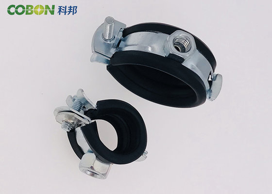 M8 Nut EPDM Rubber Lined Pipe Clamps With Mirror Polish Water Pipe Clamp