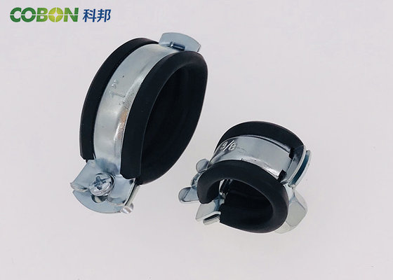 M8 Nut EPDM Rubber Lined Pipe Clamps With Mirror Polish Water Pipe Clamp